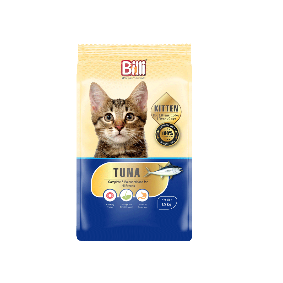 Billi Kitten Dry Cat Food Real Tuna 1.5kg