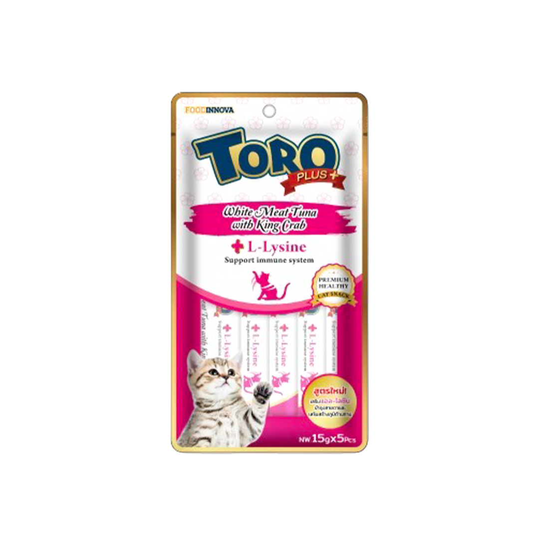 Toro Plus Creamy Treat White Meat Tuna with King Crab 75g (15gX5)