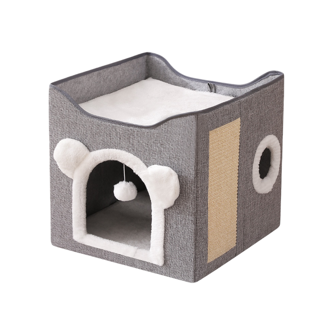 Sophisticated Double Decker Tent House for Cats