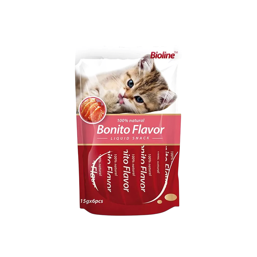 Bioline Meat Paste - Bonito Flavor 15g*6pcs