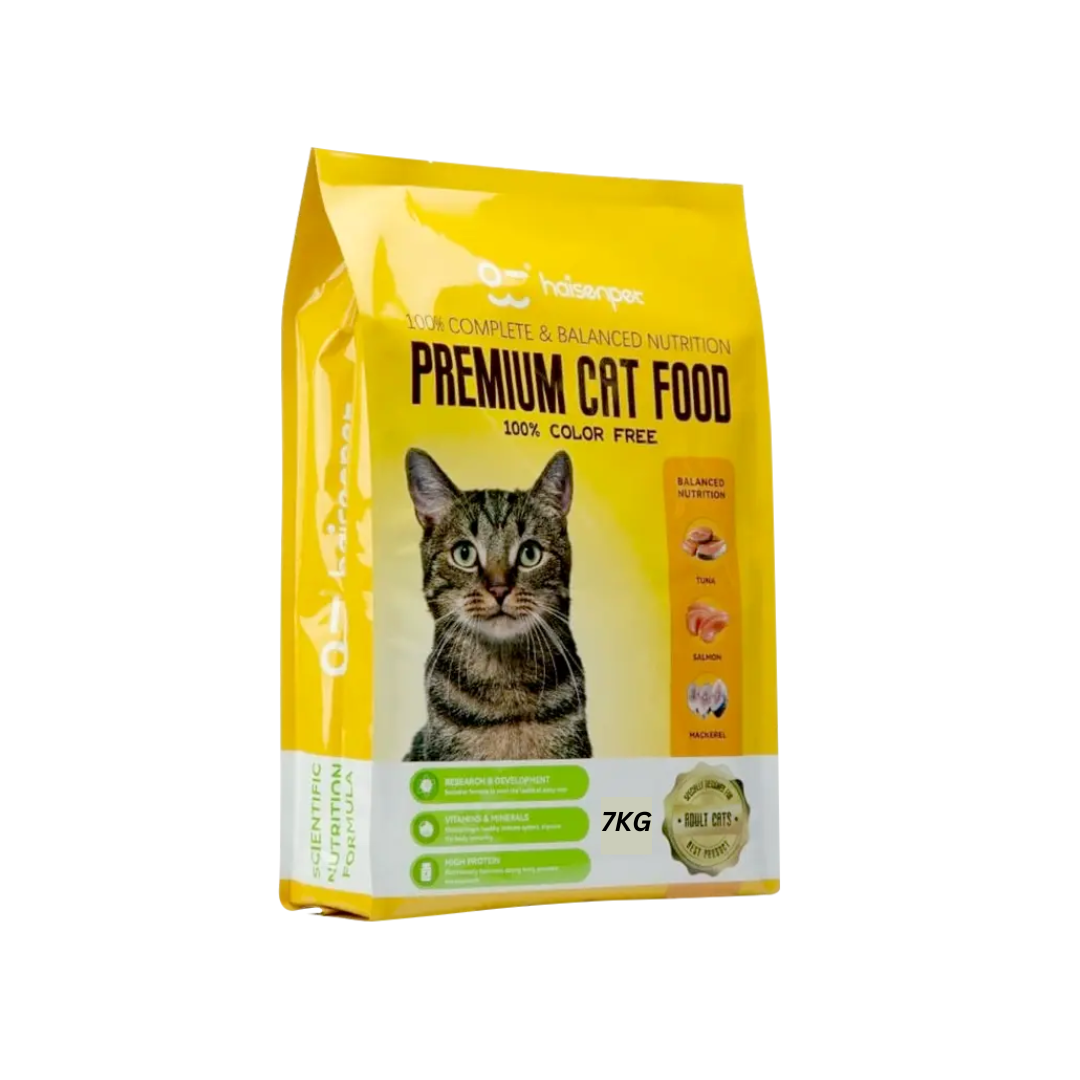Haisenpet Premium Adult Cat Food Tuna, Salmon & Mackerel 7kg