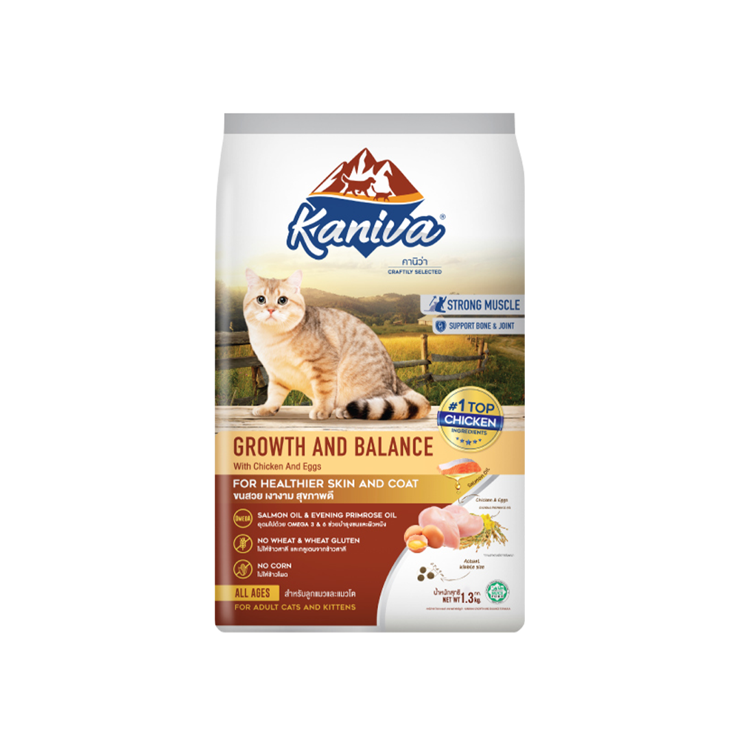 Kaniva Growth & Balance Cat Food – Chicken, Egg & Rice for Adults ...