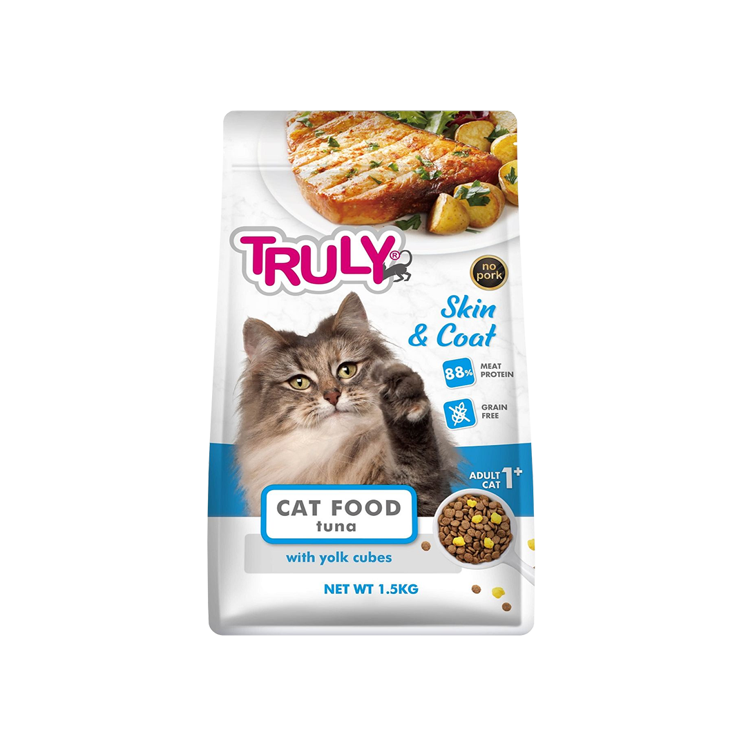 Truly Grain Free Super Premium Dry Cat Food Skin & Coat Adult Tuna 1.5KG
