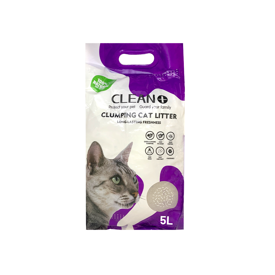 Clean Plus Clumping Cat Litter Lavender 5L