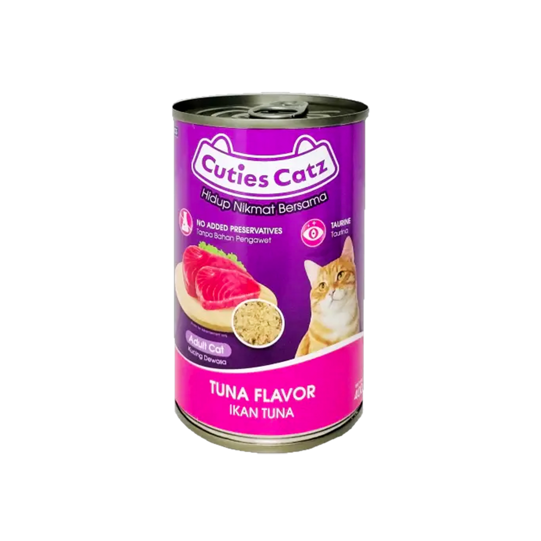 Cuties Catz Adult Cat Canned Food Tuna 400g