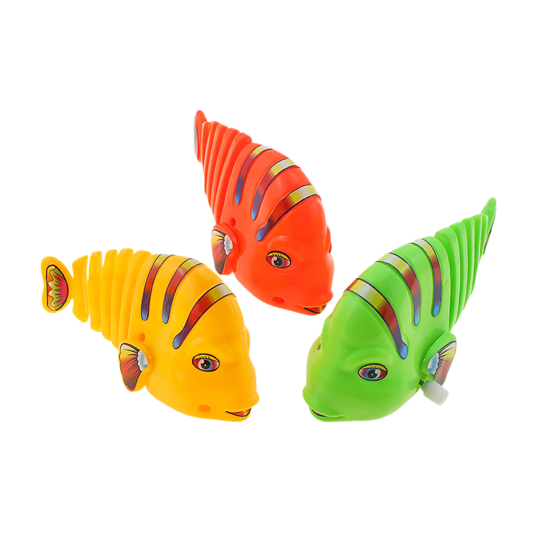 Plastic Wind-Up Spring Fish Toy
