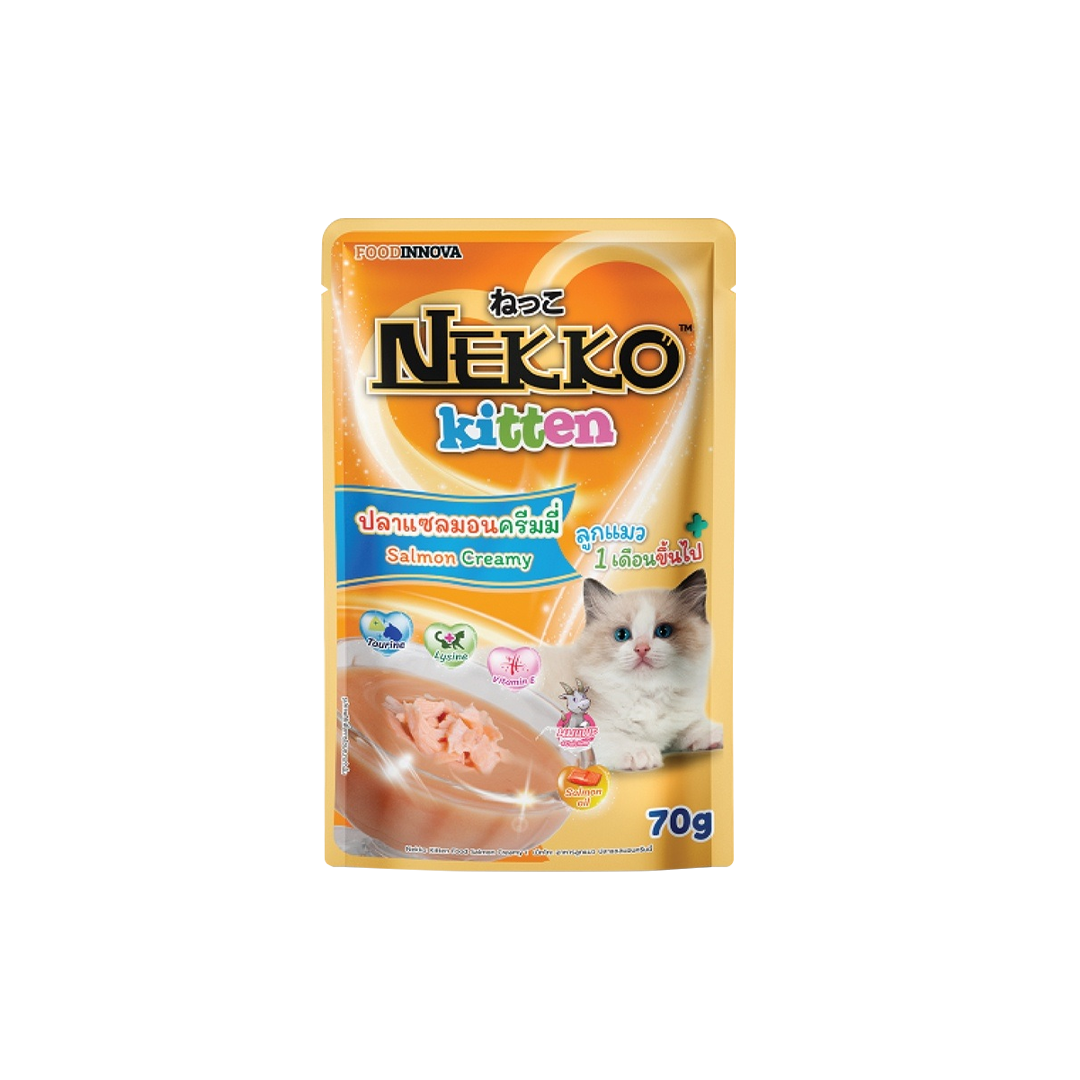 Nekko Kitten Pouch Salmon Creamy 70g