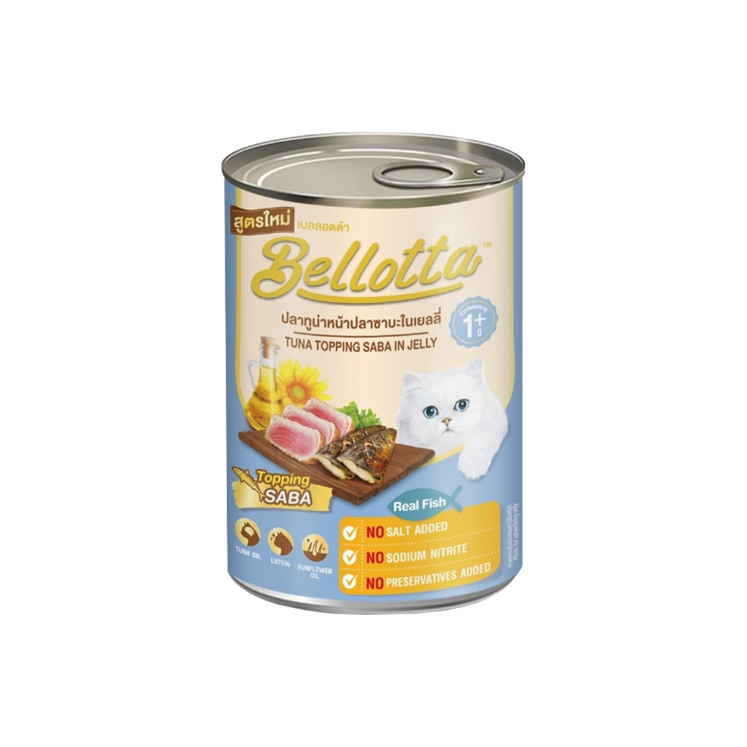 Bellotta Can Real Tuna Topping Saba in Jelly 400gm