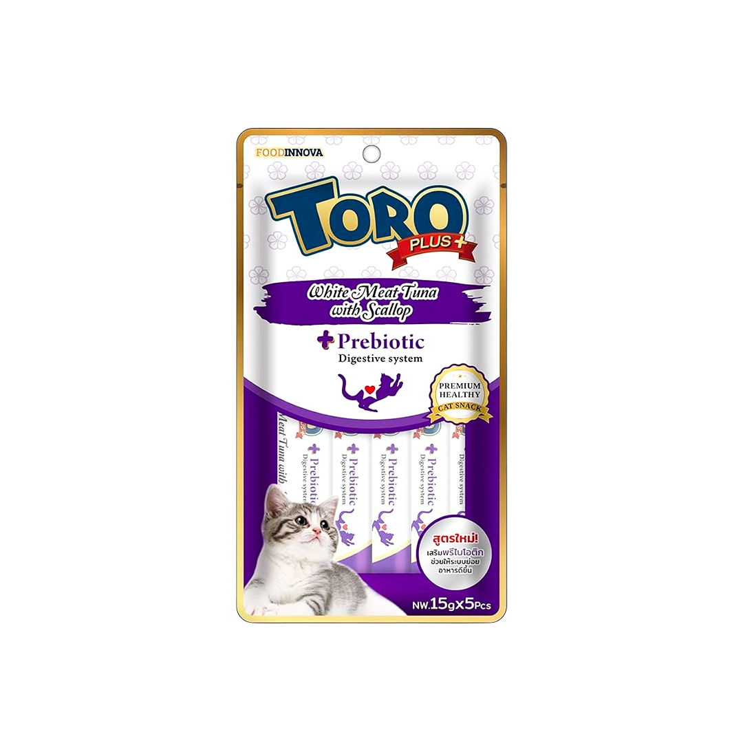 Toro Plus Creamy Treat White Meat Tuna with Scallop 75g (15gX5)