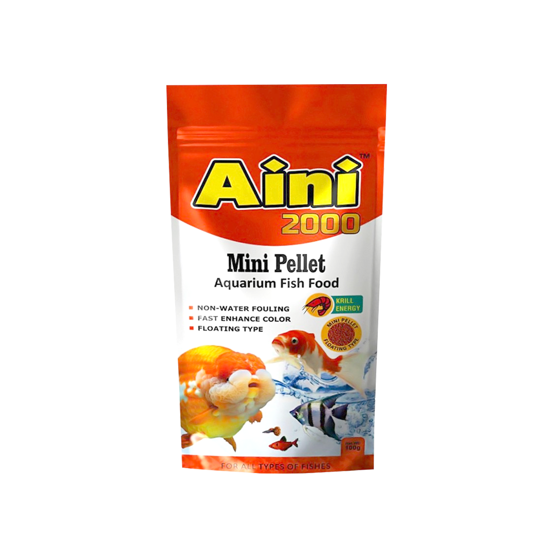 Aini 2000 Mini Pellet Fish Food Pouch 100gm