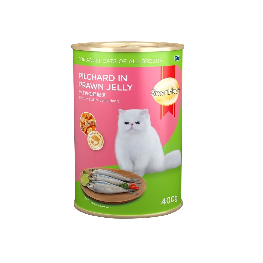 Smartheart Adult Canned Food Pilchard in Prawn Jelly 400g
