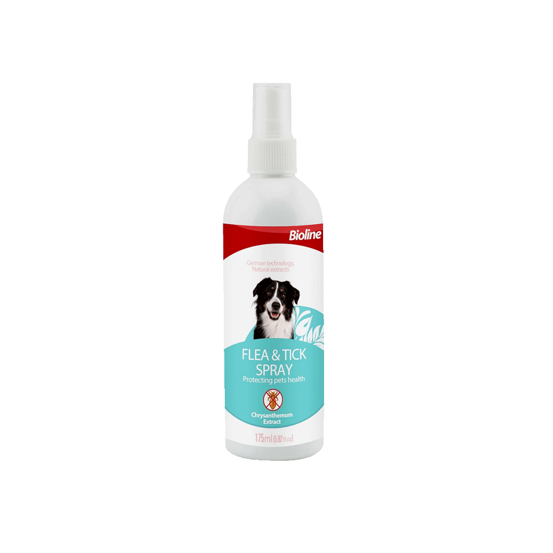 Bioline Flea & Tick Spray for Dog 175ml