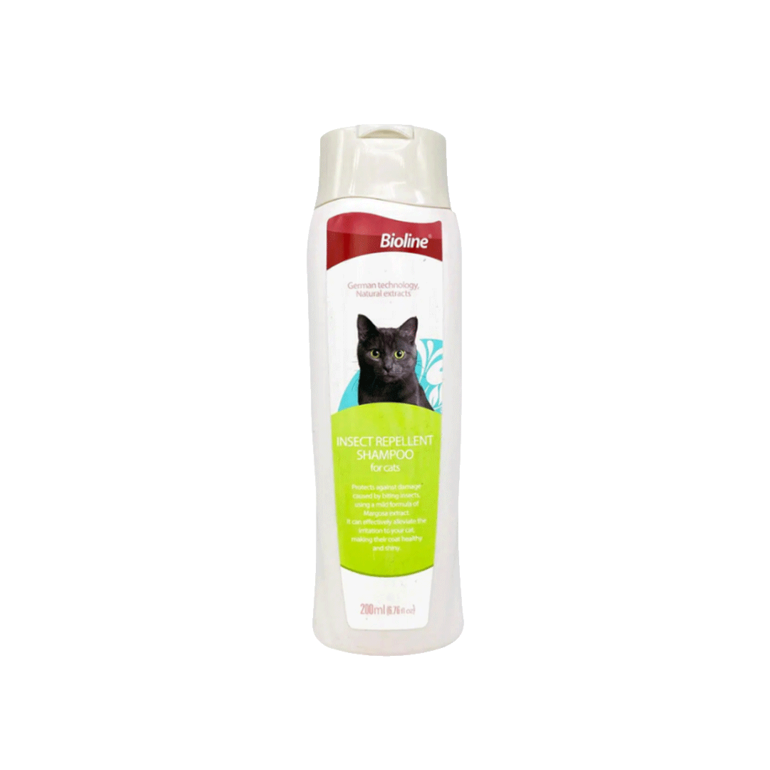 Bioline Insect Repellent Cat Shampoo 200ml