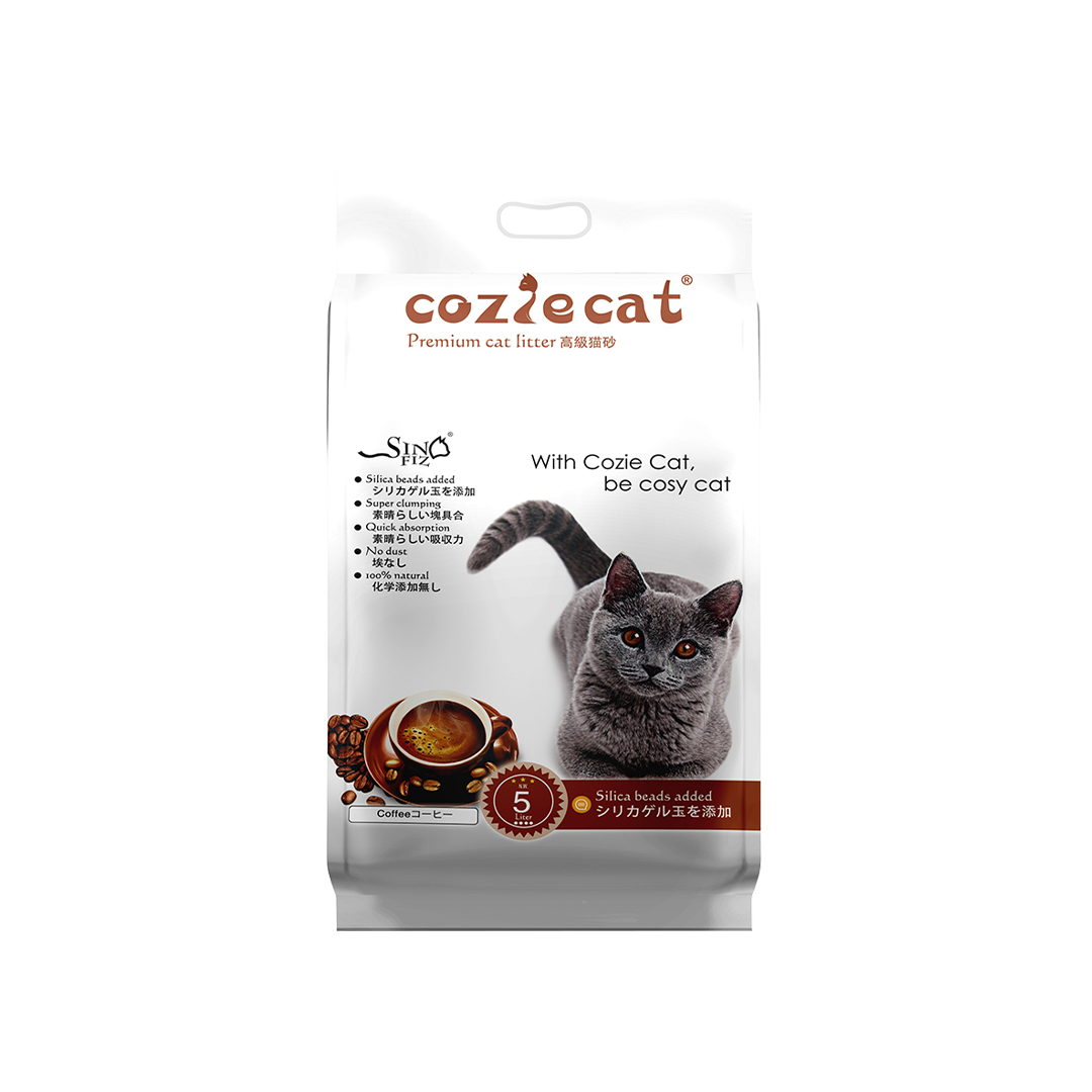 Coziecat Premium Clumping Cat Litter Coffee 5L
