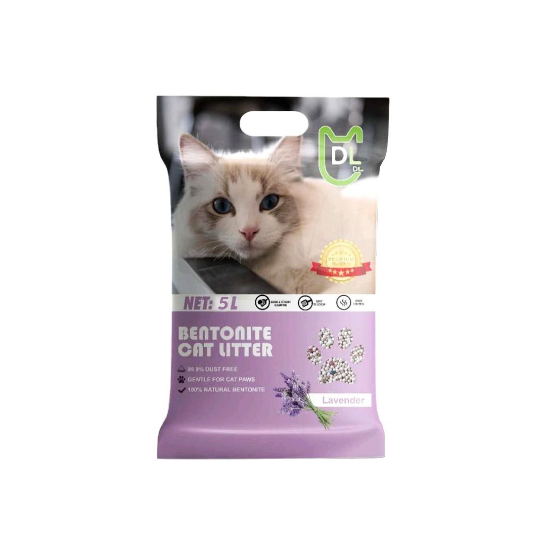 Bentonite Cat Litter Clean Lavender 5L
