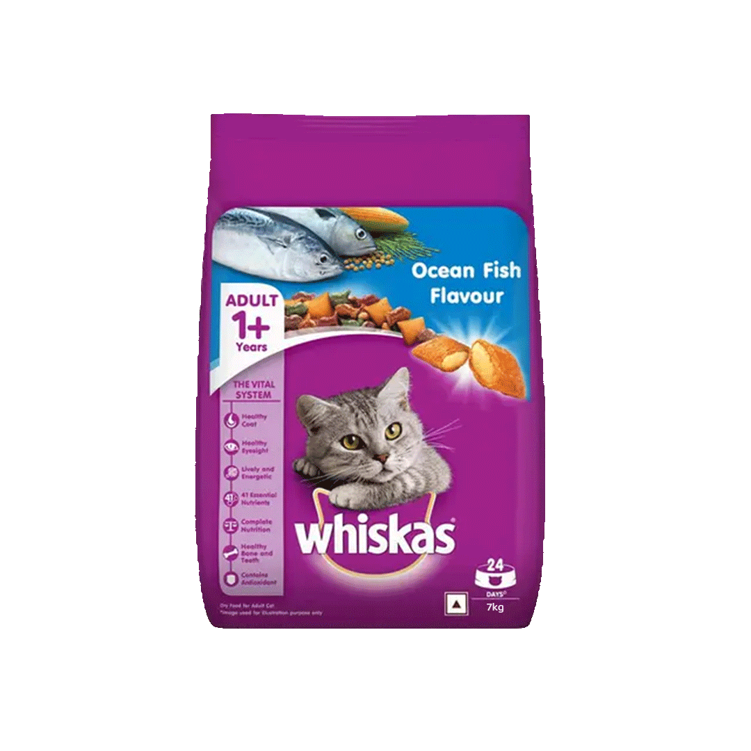 Whiskas Adult Cat Food Ocean Fish 7kg