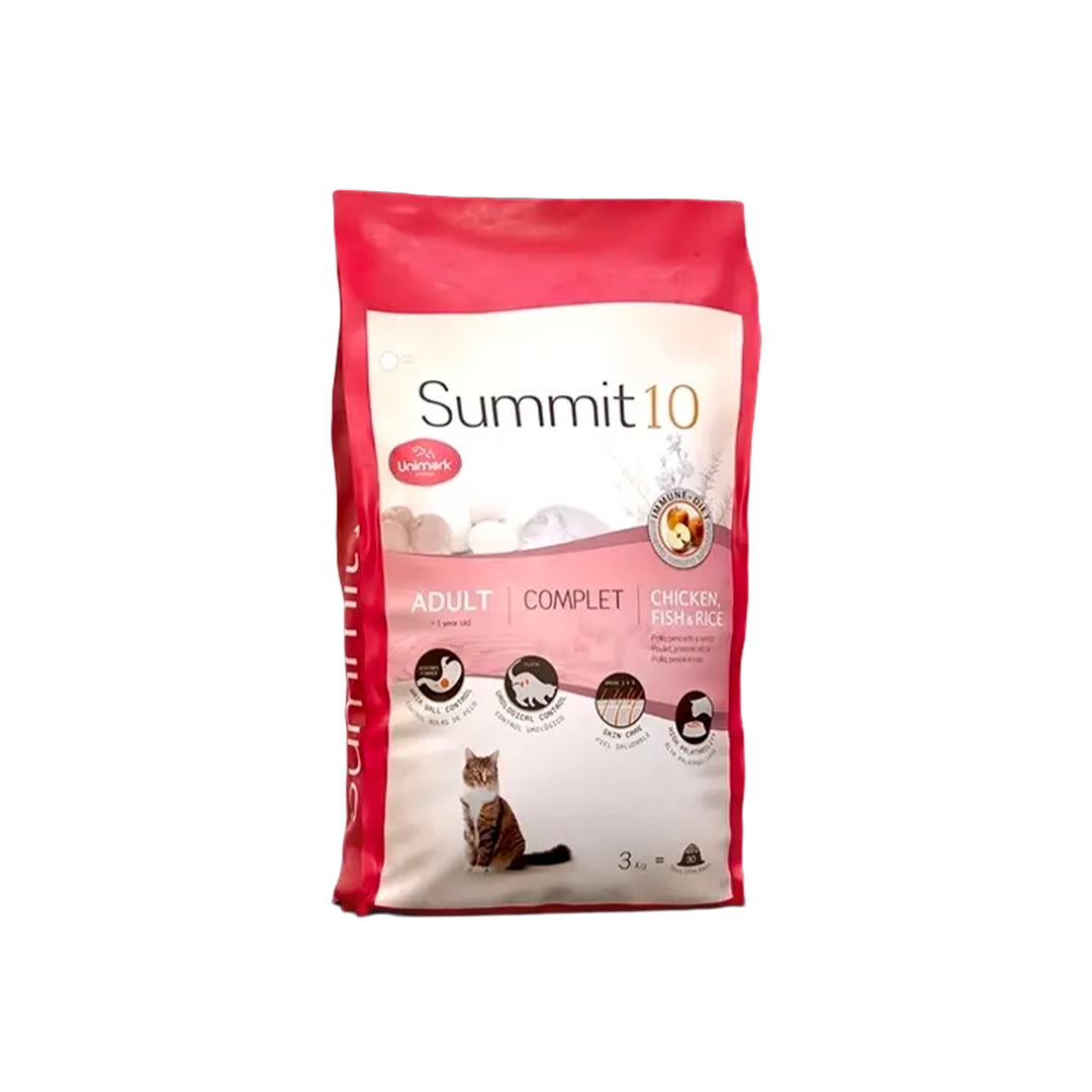 Summit 10 Adult Cat Food Complet Chicken & Rice 3kg